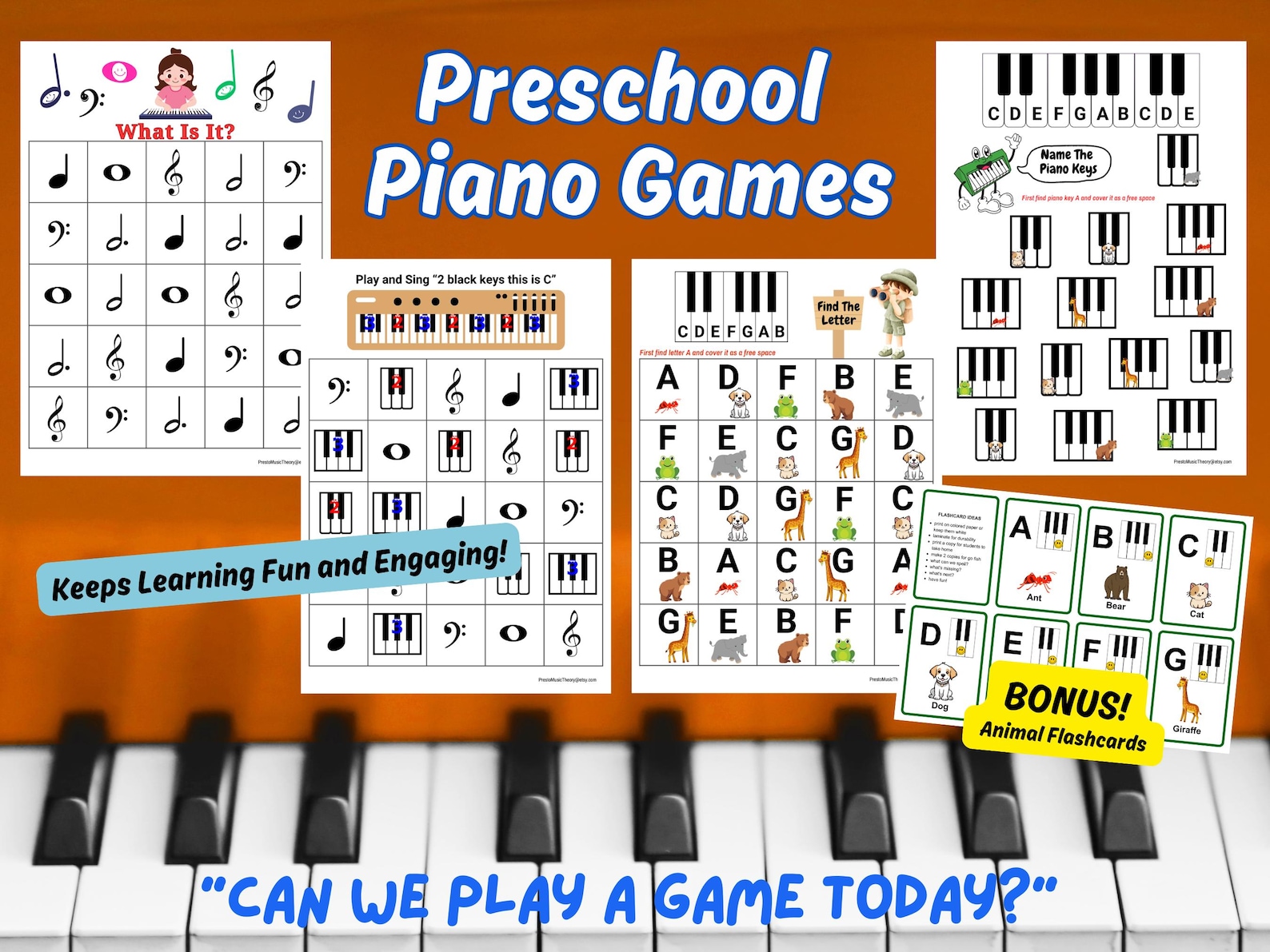 Preschool Piano Games, Music Games for Beginners, Piano Lesson Games ...