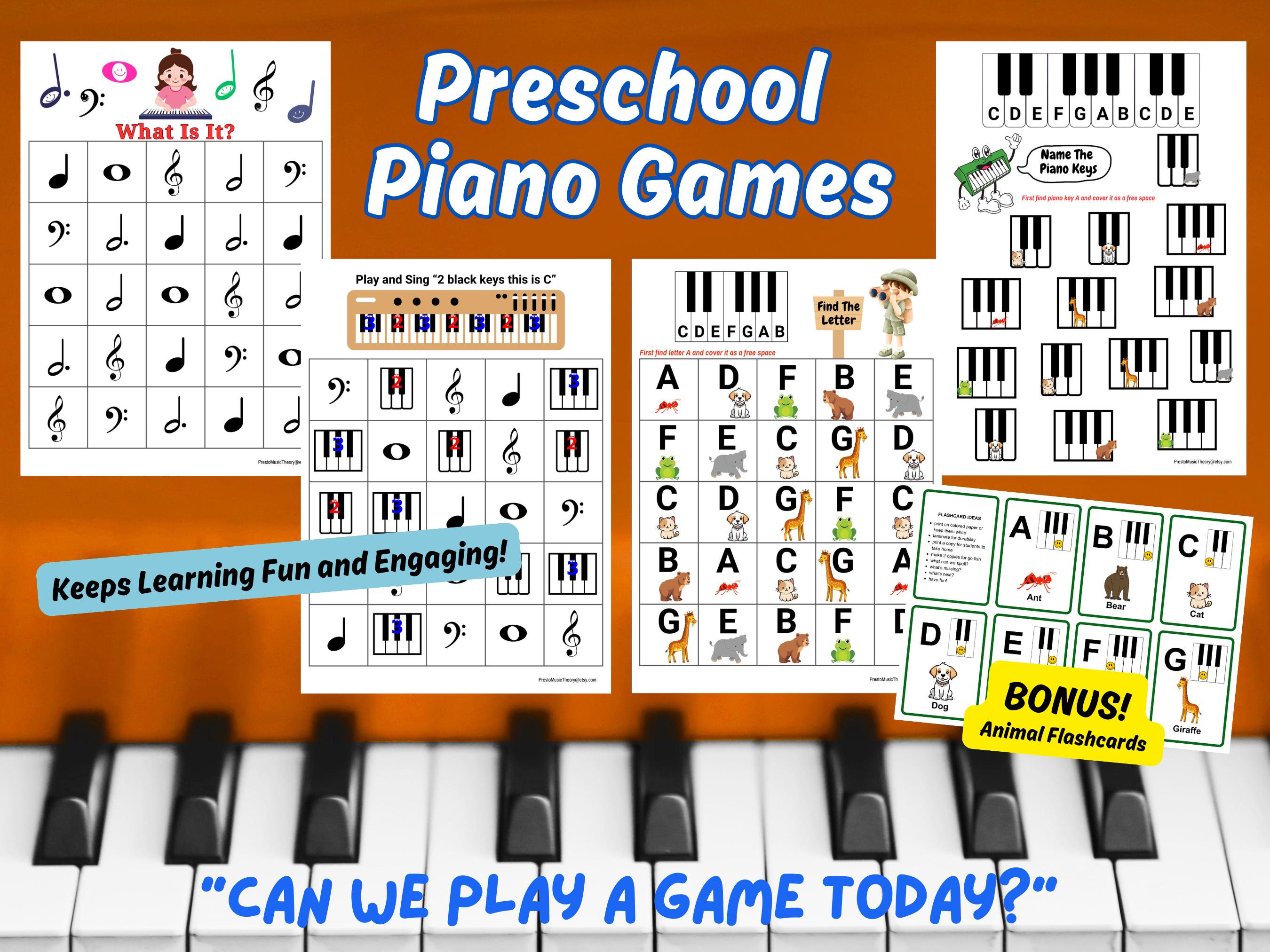 Preschool Piano Games, Music Games for Beginners, Piano Lesson Games ...
