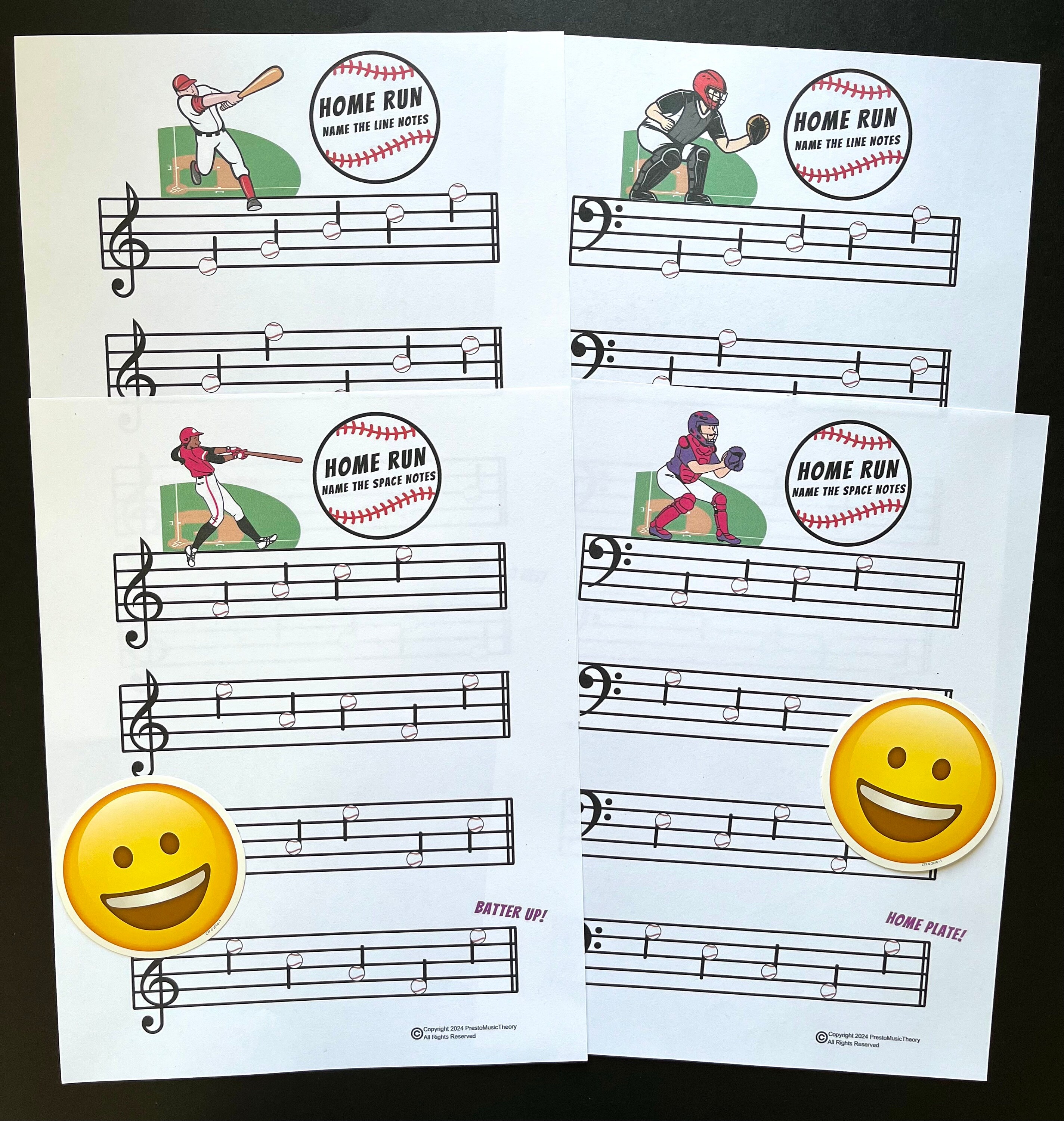 Music Note Name Review Sports Edition Note Reading, Naming Notes ...