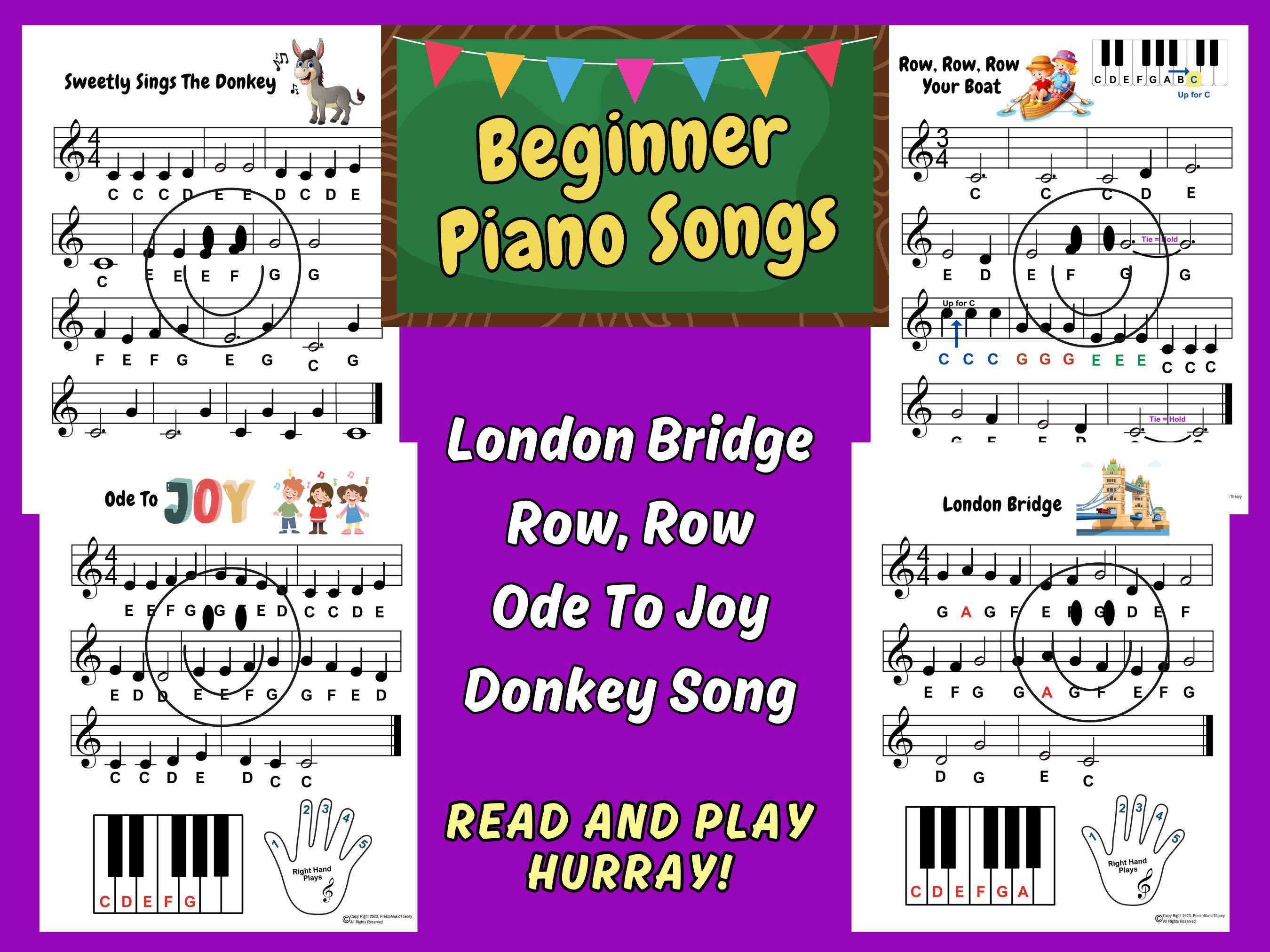 Beginner Piano Songs, Piano Songs for Kids, Beginner Piano Lessons ...