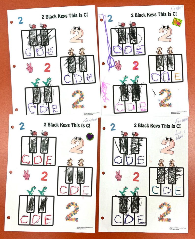 Preschool Music Worksheets, Preschool Piano, Preschool Piano Theory ...