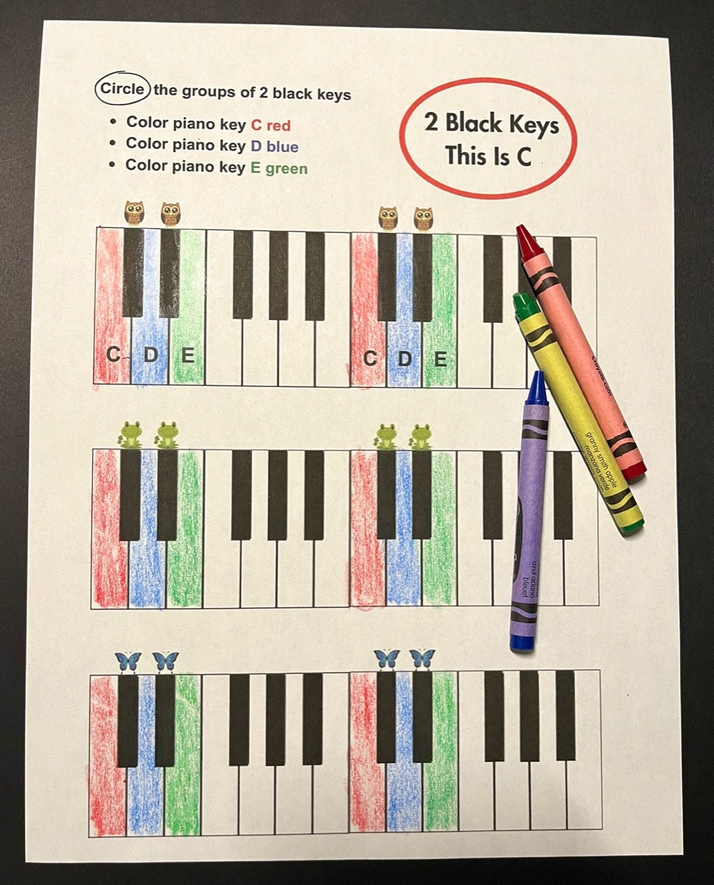 Preschool Music Worksheets, Preschool Piano Lessons, Preschool Theory ...