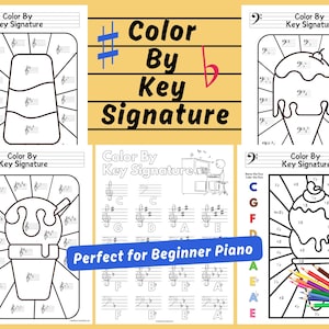 Color by Key Signature, Key Signature Coloring Pages, Key Signature ...