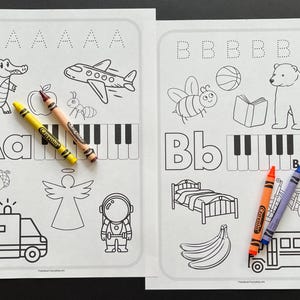 Music Alphabet Coloring Pages, Preschool Music Worksheets, Music ...