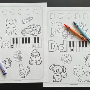 Music Alphabet Coloring Pages, Preschool Music Worksheets, Music ...
