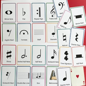 24 Music Symbol Flashcards and Draw the Music Symbol Worksheet - A Fun ...