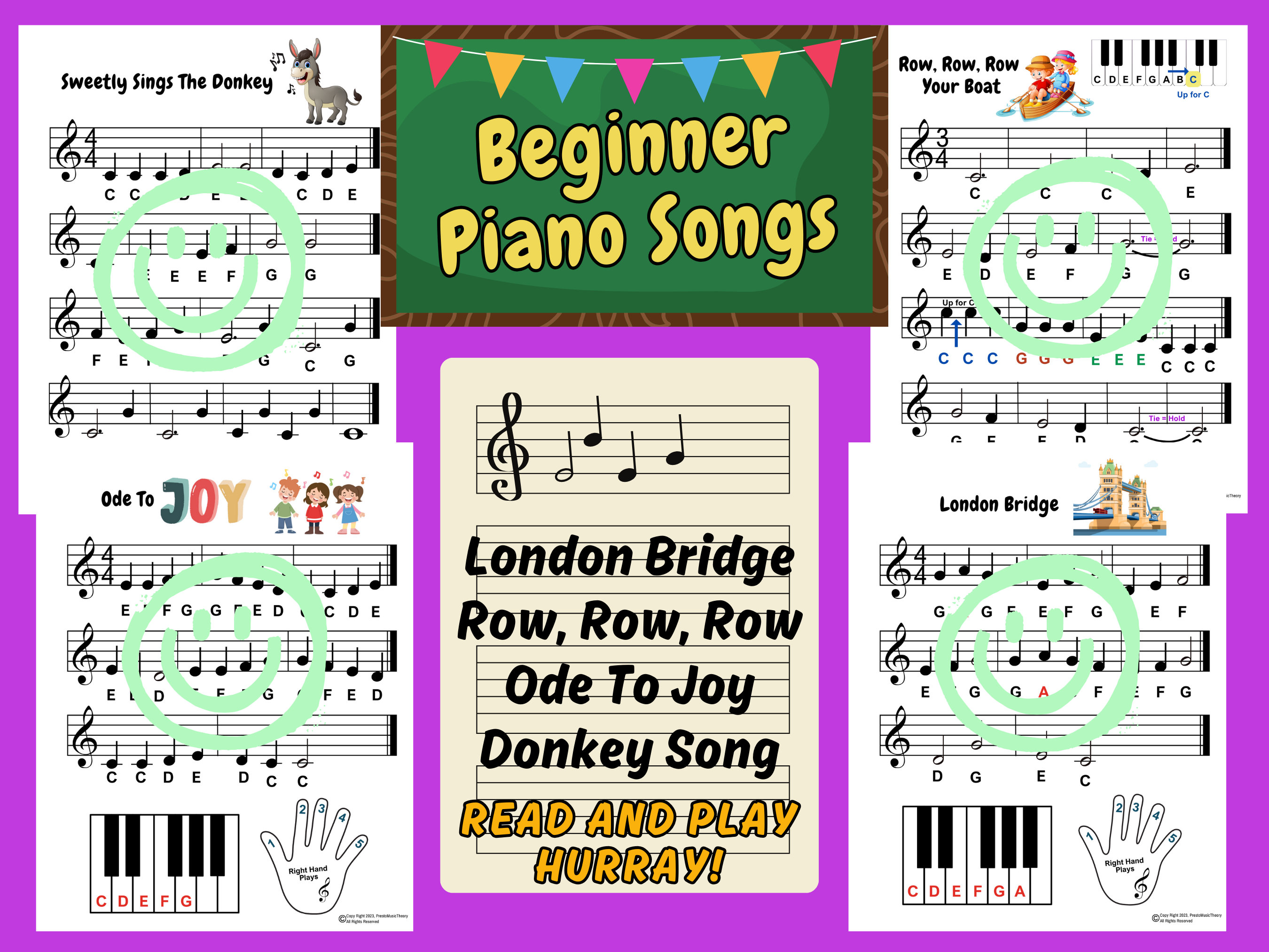 Beginner Piano Songs, Piano Songs for Kids, Beginner Piano Lessons ...