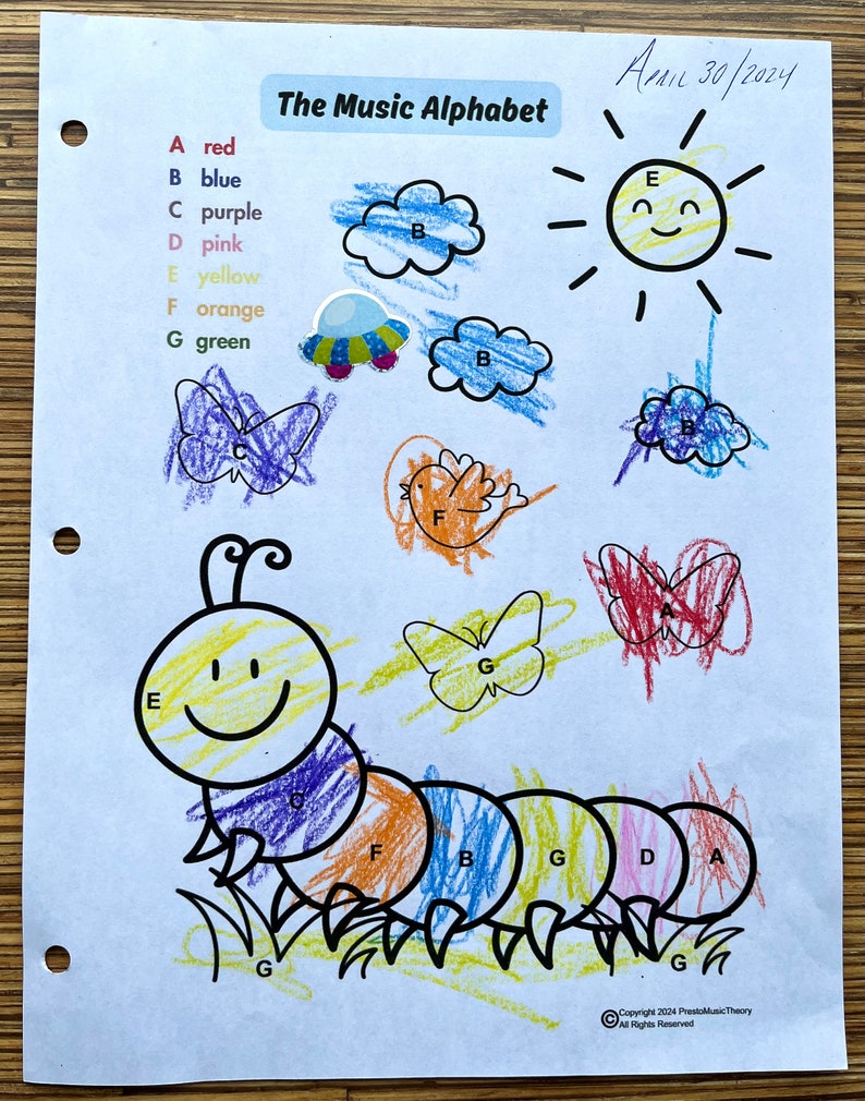 Preschool Music Worksheets, Preschool Piano Lessons, Preschool Theory ...