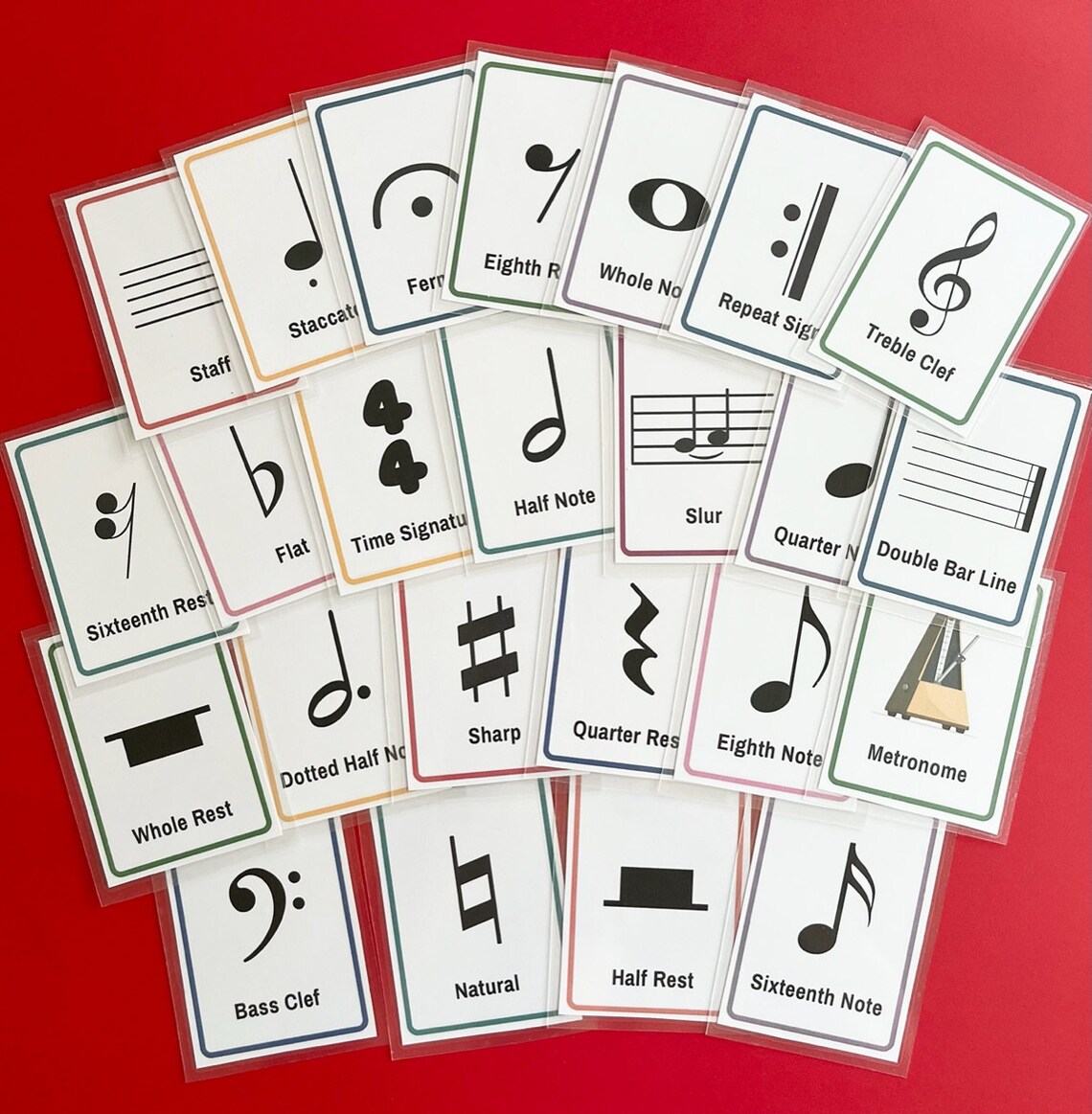 24 Music Symbol Flashcards and Draw the Music Symbol Worksheet - A Fun ...