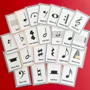 24 Music Symbol Flashcards and Draw the Music Symbol Worksheet - A Fun ...