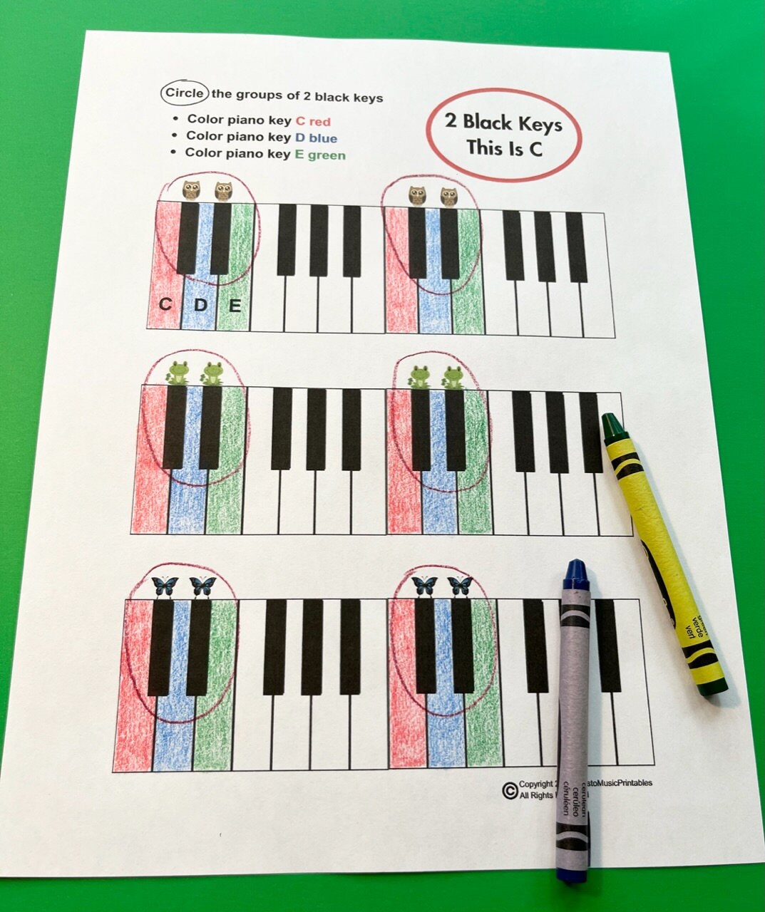 2 Black Keys This is C, 3 Black Keys This is F. Perfect Beginner Piano ...