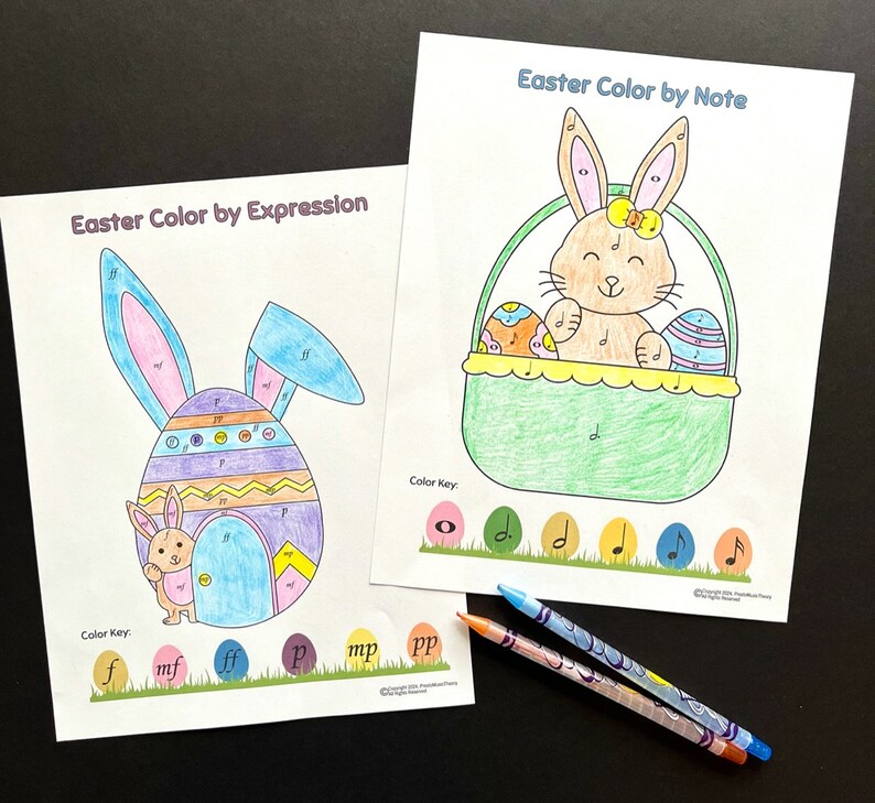 Easter Music Fun, Easter Music Worksheets, Easter Piano Theory ...