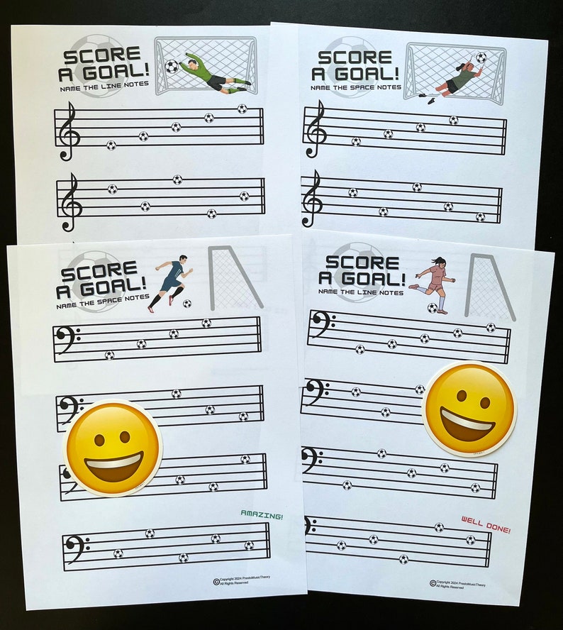 Music Note Name Review Sports Edition! Note Reading, Naming Notes ...
