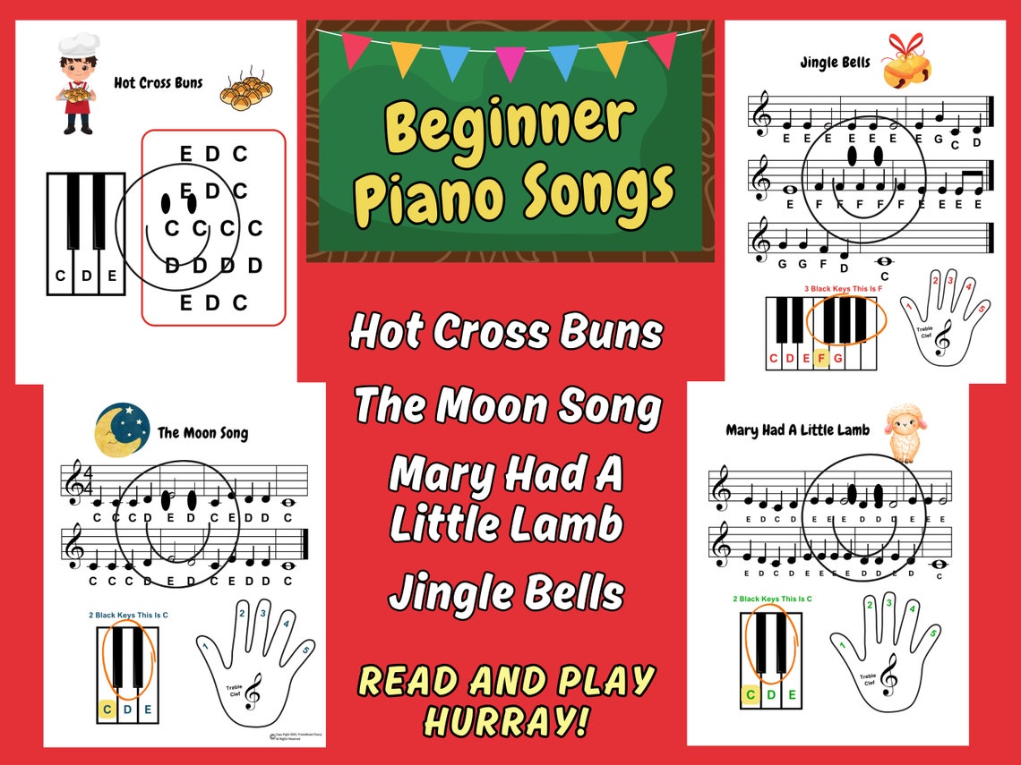 Beginner Piano Songs, Piano Songs for Kids, Beginner Piano Lessons ...