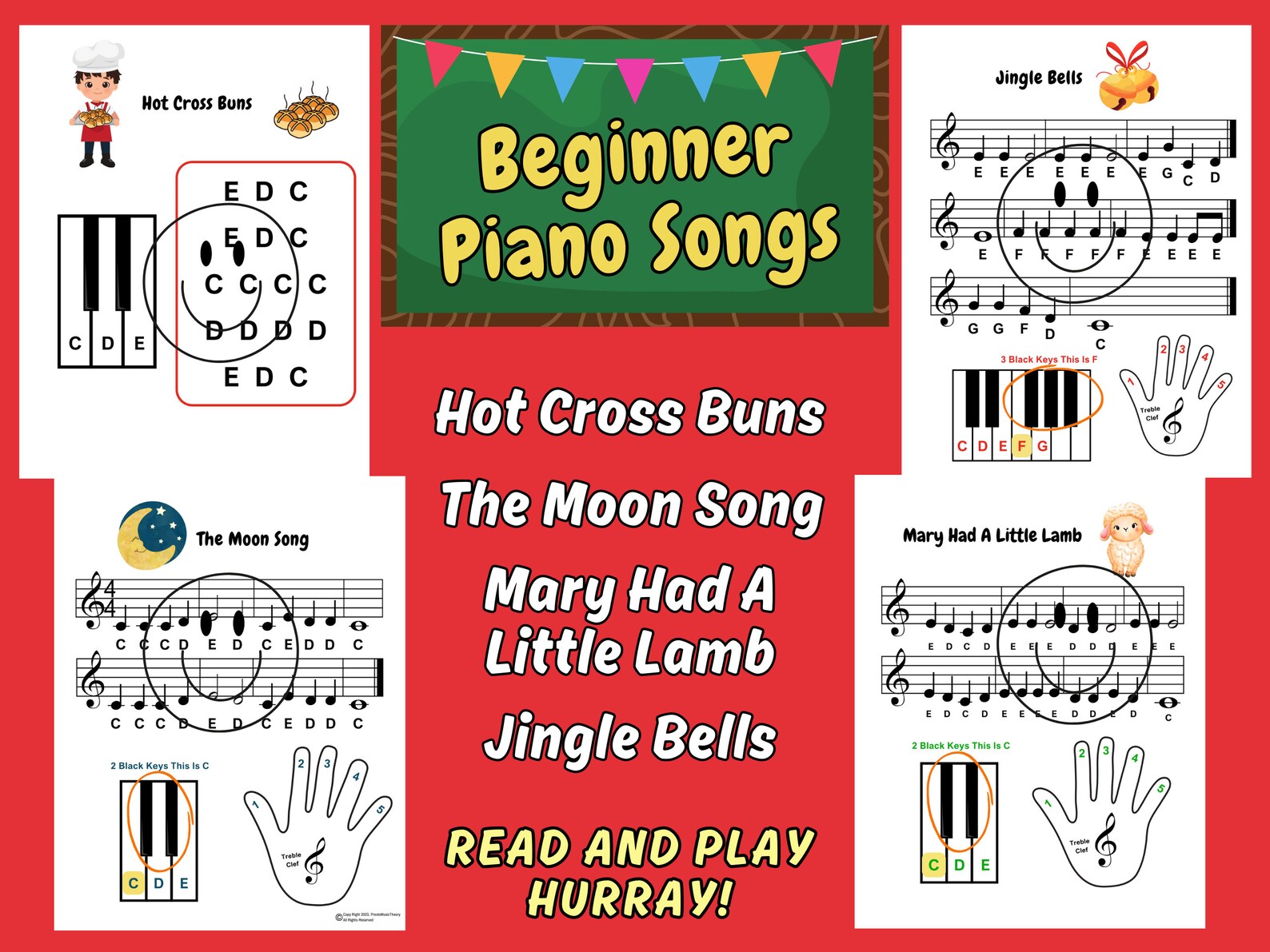 Beginner Piano Songs, Piano Songs for Kids, Beginner Piano Lessons ...