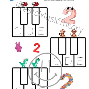 Preschool Music Worksheets, Preschool Piano, Preschool Piano Theory ...