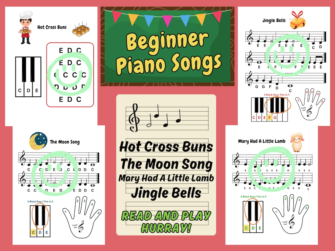 Beginner Piano Songs, Piano Songs for Kids, Beginner Piano Lessons ...