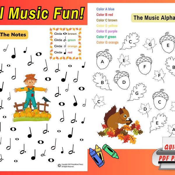 Music Notes Alphabet - Etsy