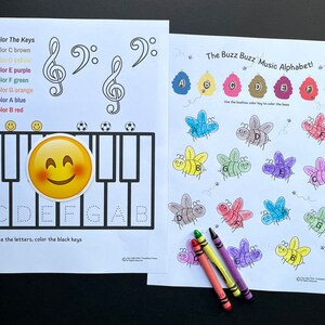 Preschool Music Worksheets, Preschool Piano, Preschool Music Coloring ...