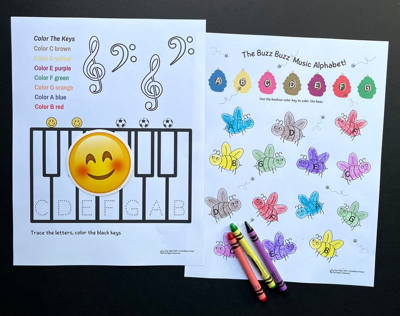 Preschool Music Worksheets, Preschool Piano, Preschool Music Coloring ...
