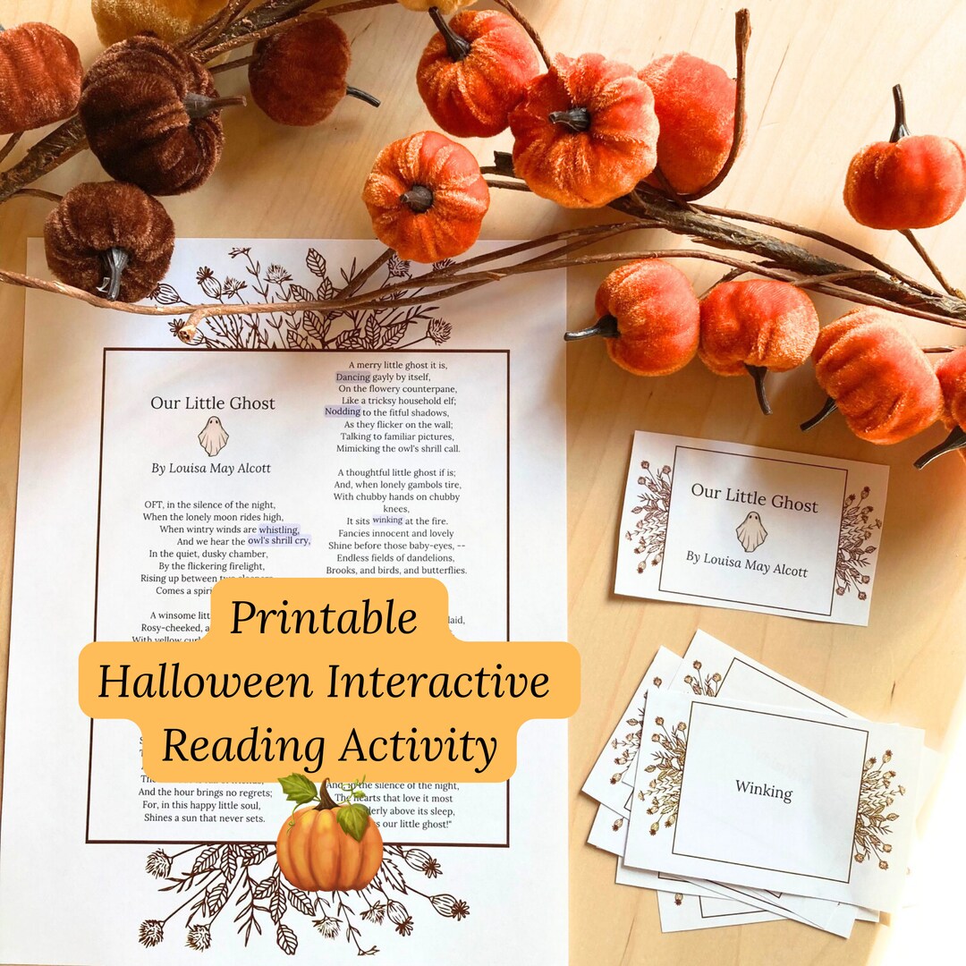 Halloween Reading Activity - Printable - Kids Literacy, Family Reading ...