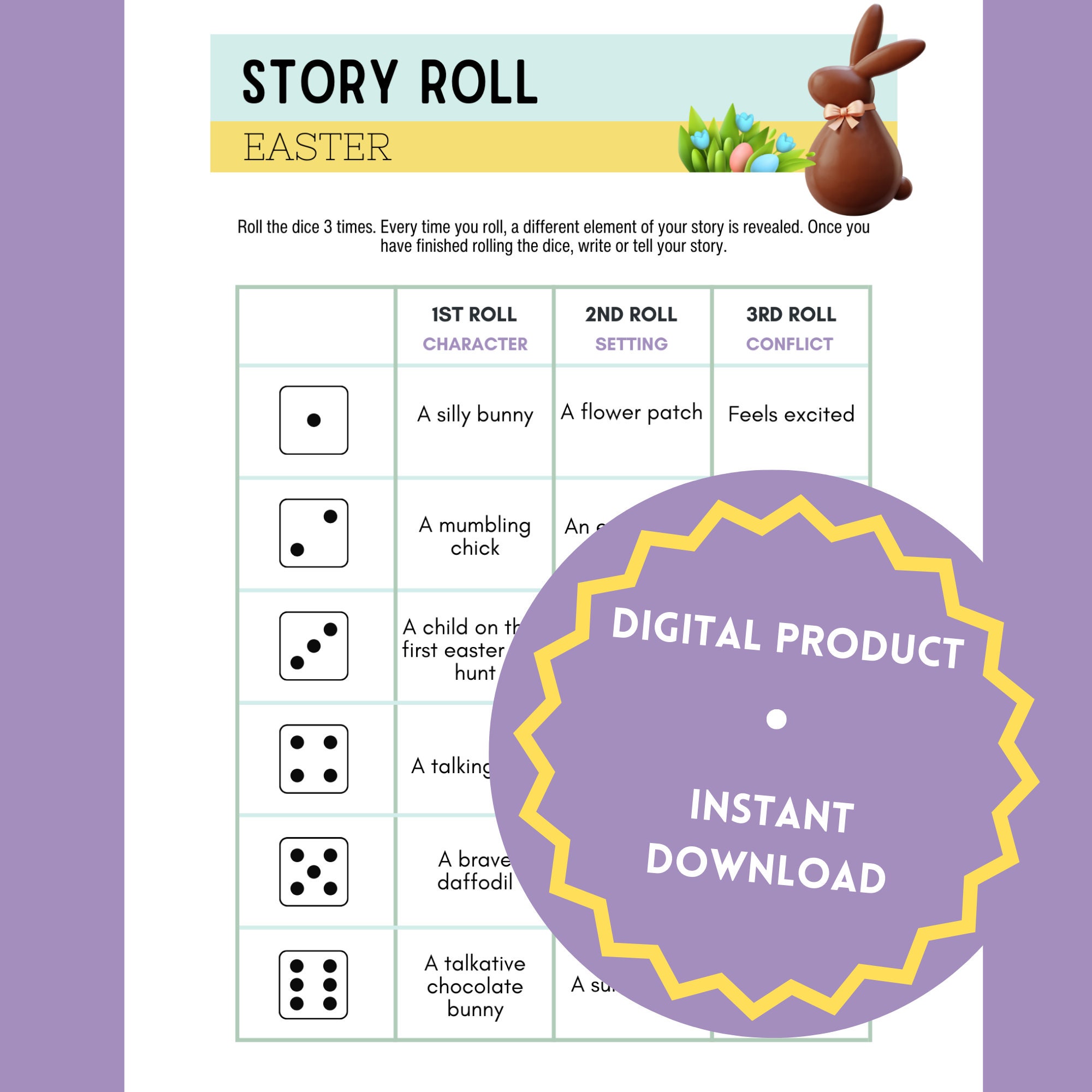 Printable Easter Language Games - Idioms & Story Roll - Educational ...
