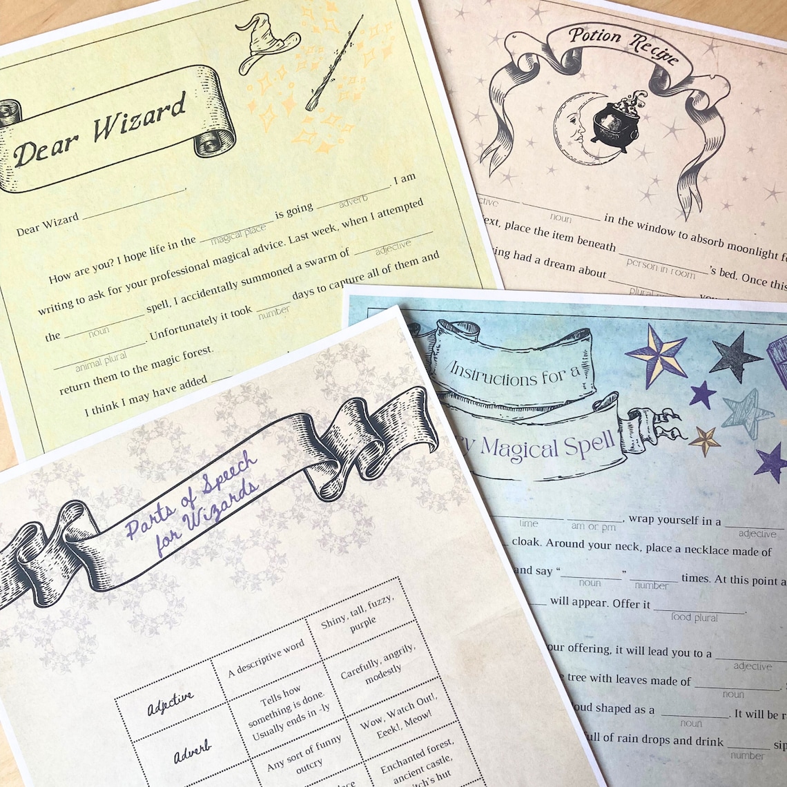 Word Libs for Wizards - Make Magic Spells and More - Mad Lip-type Word ...