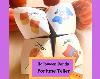 Printable Halloween Fortune Teller / Cootie Catcher - Fun Game or Party ...