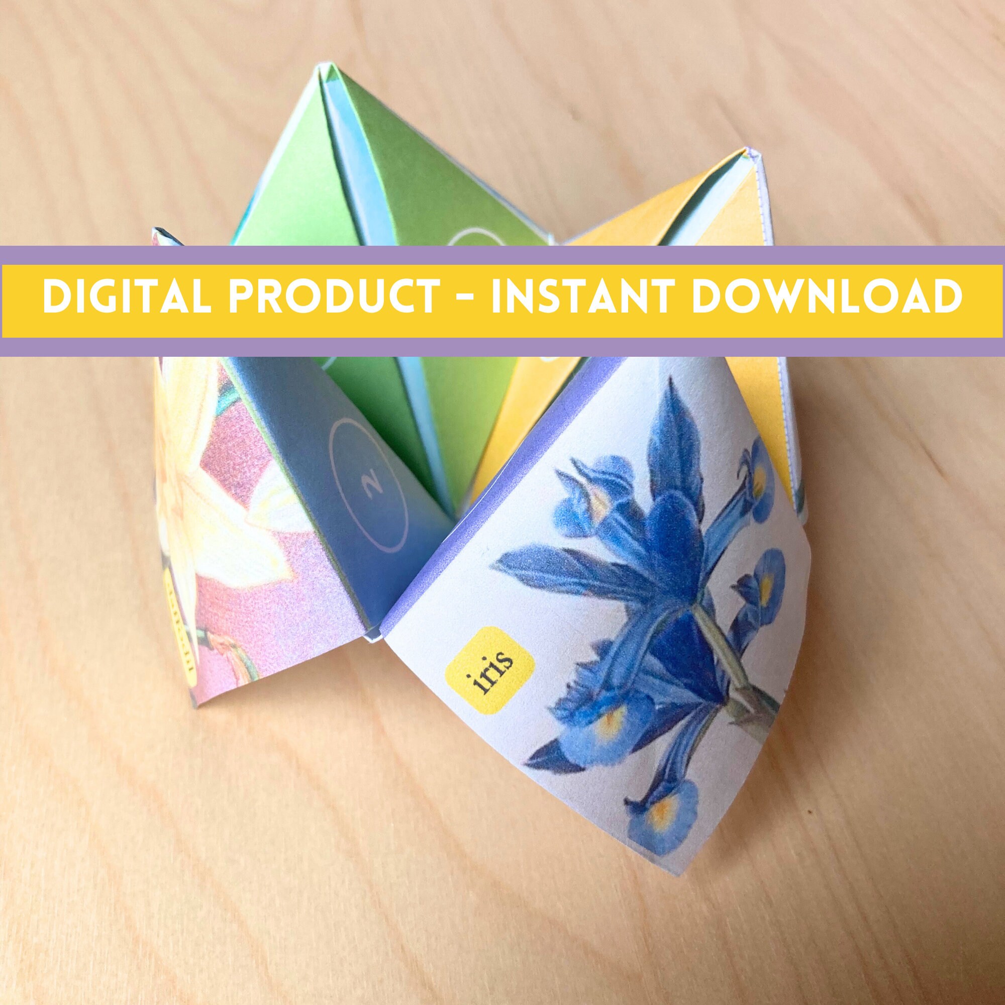 Printable Springtime Fortune Teller Literary Quotes Activity Digital ...