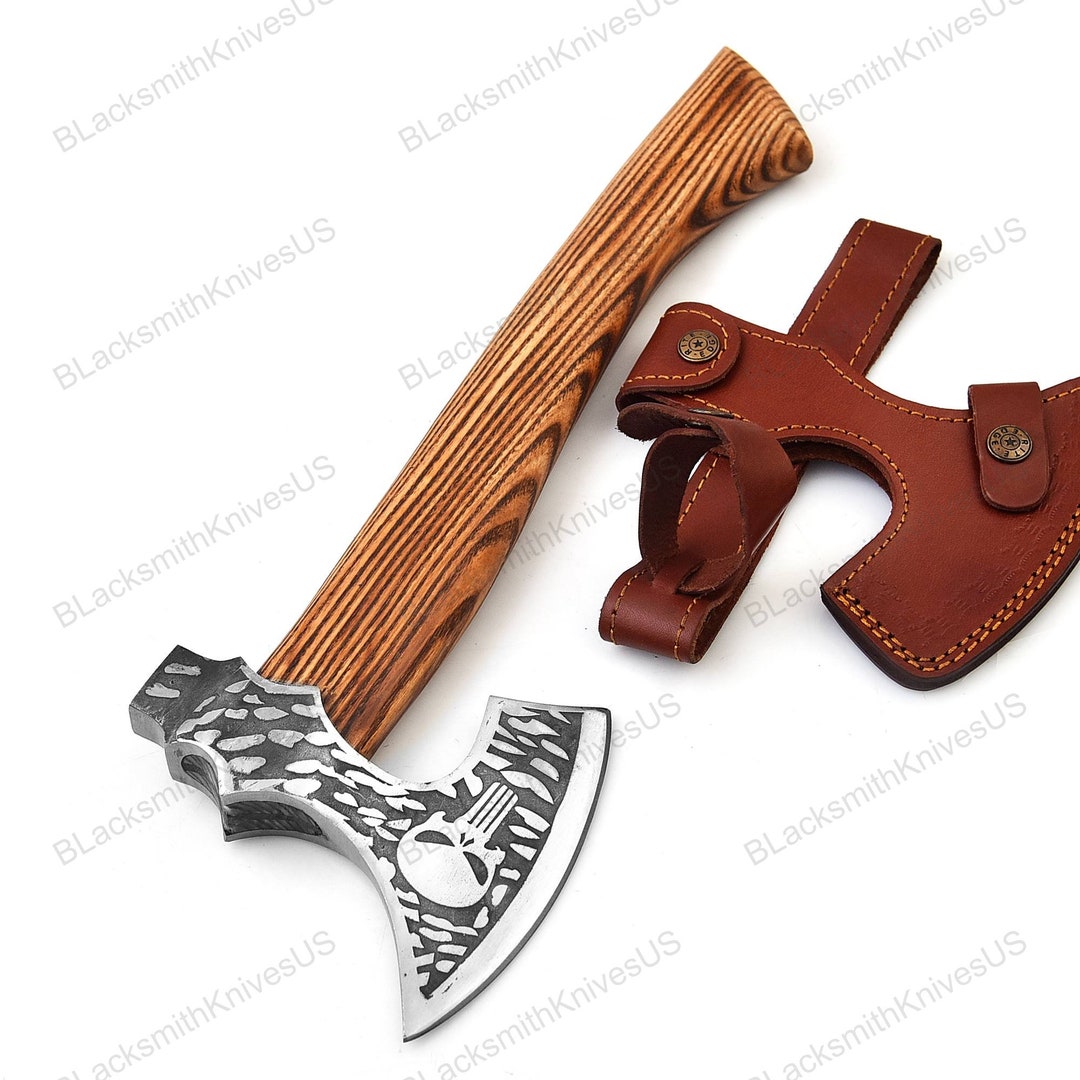Throwing Viking Axe, Engraved Throwing Axe Camping Hatchet, Boyfriend ...