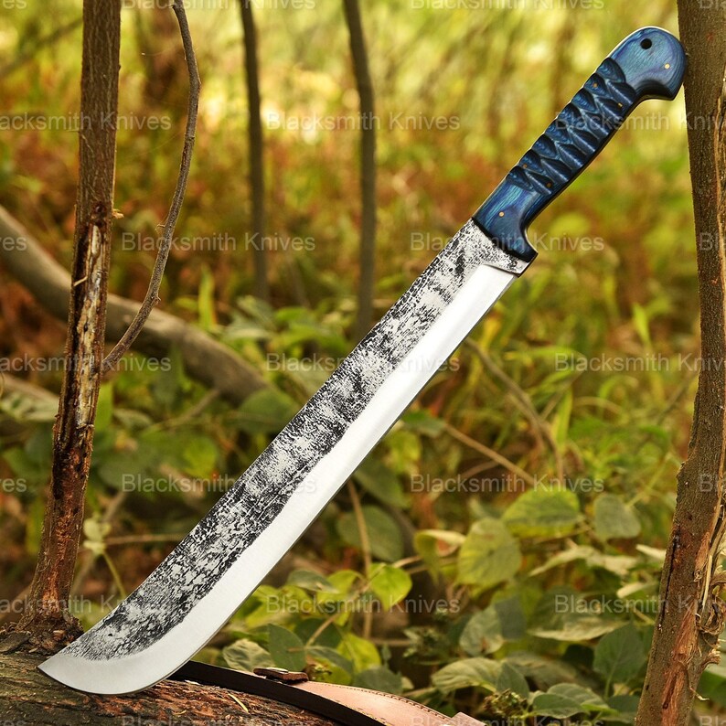 Handmade Spring Steel Machete Knife - Etsy