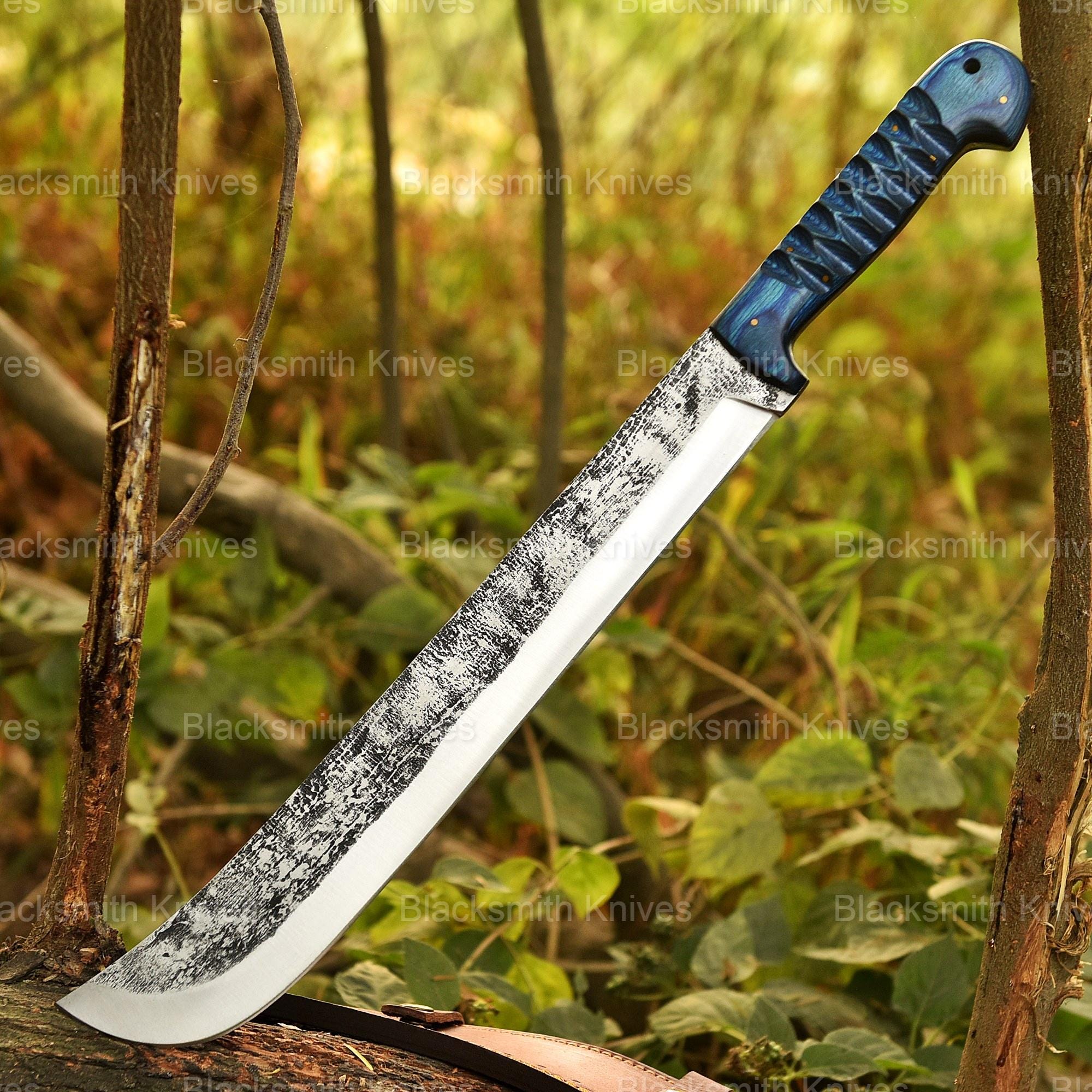 Handmade Spring Steel Machete Knife - Etsy