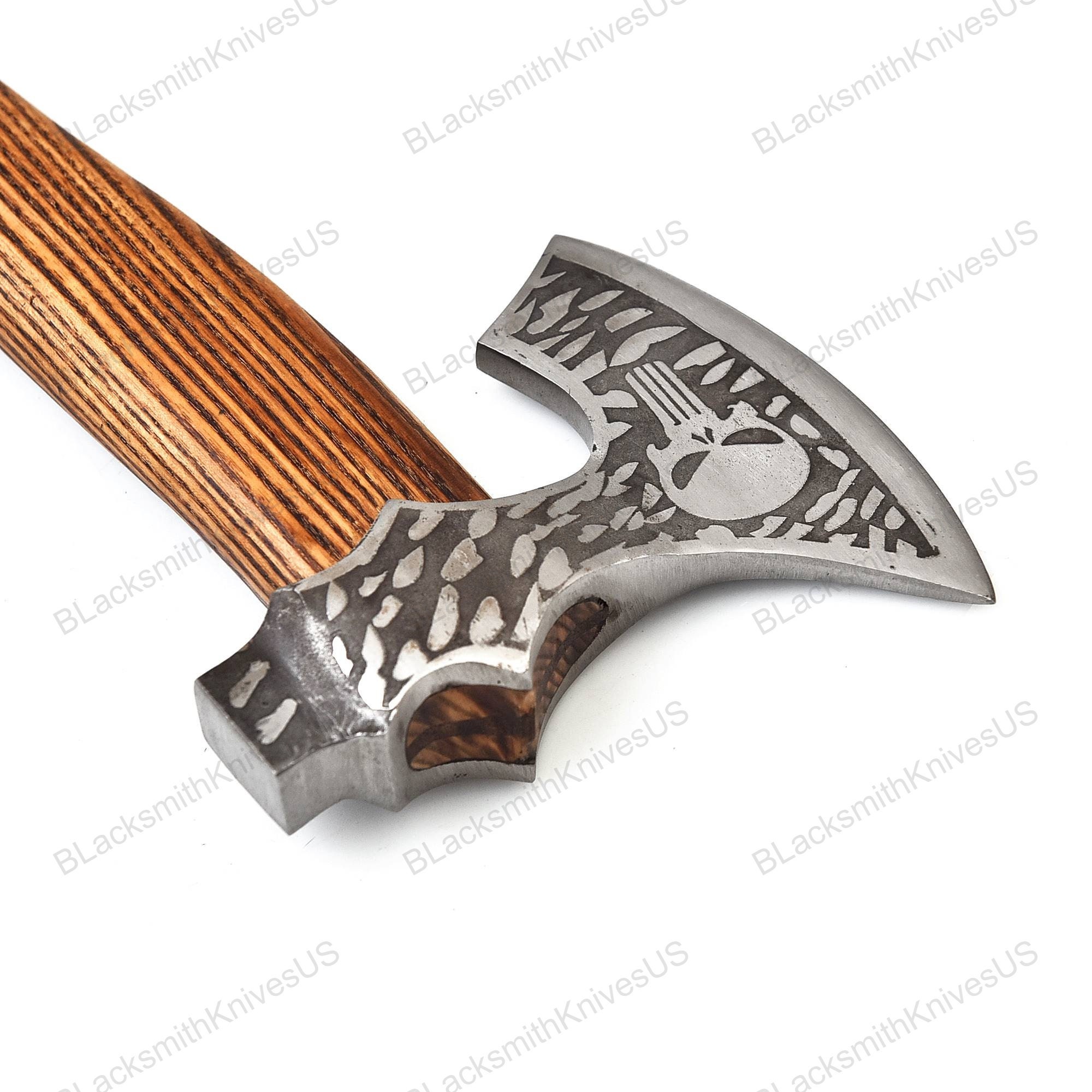 Throwing Viking Axe, Engraved Throwing Axe Camping Hatchet, Boyfriend ...