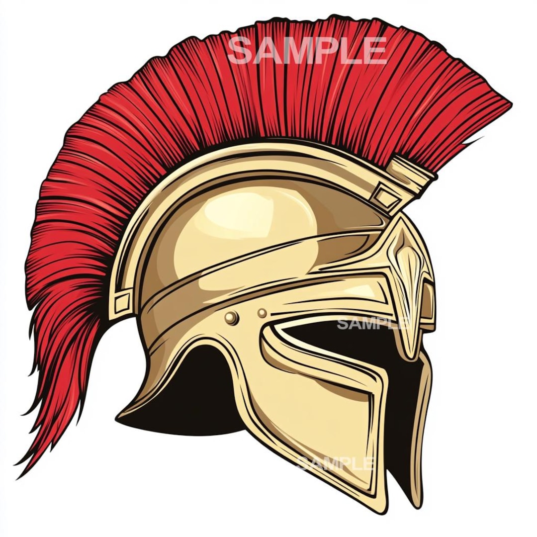 Spartan Helmet Clipart - PNG Format, Digital Download for Weddings ...