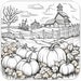 10 Halloween / Pumpkin Patches Coloring Pages for Kids - Etsy