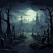 20 Graveyard Illustrations - Digital Images - Etsy