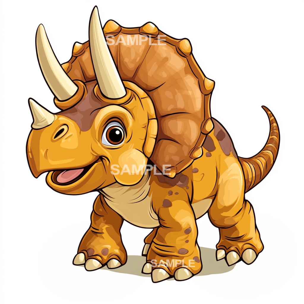 Triceratops Clipart Dinosaur Clipart PNG Format - Etsy