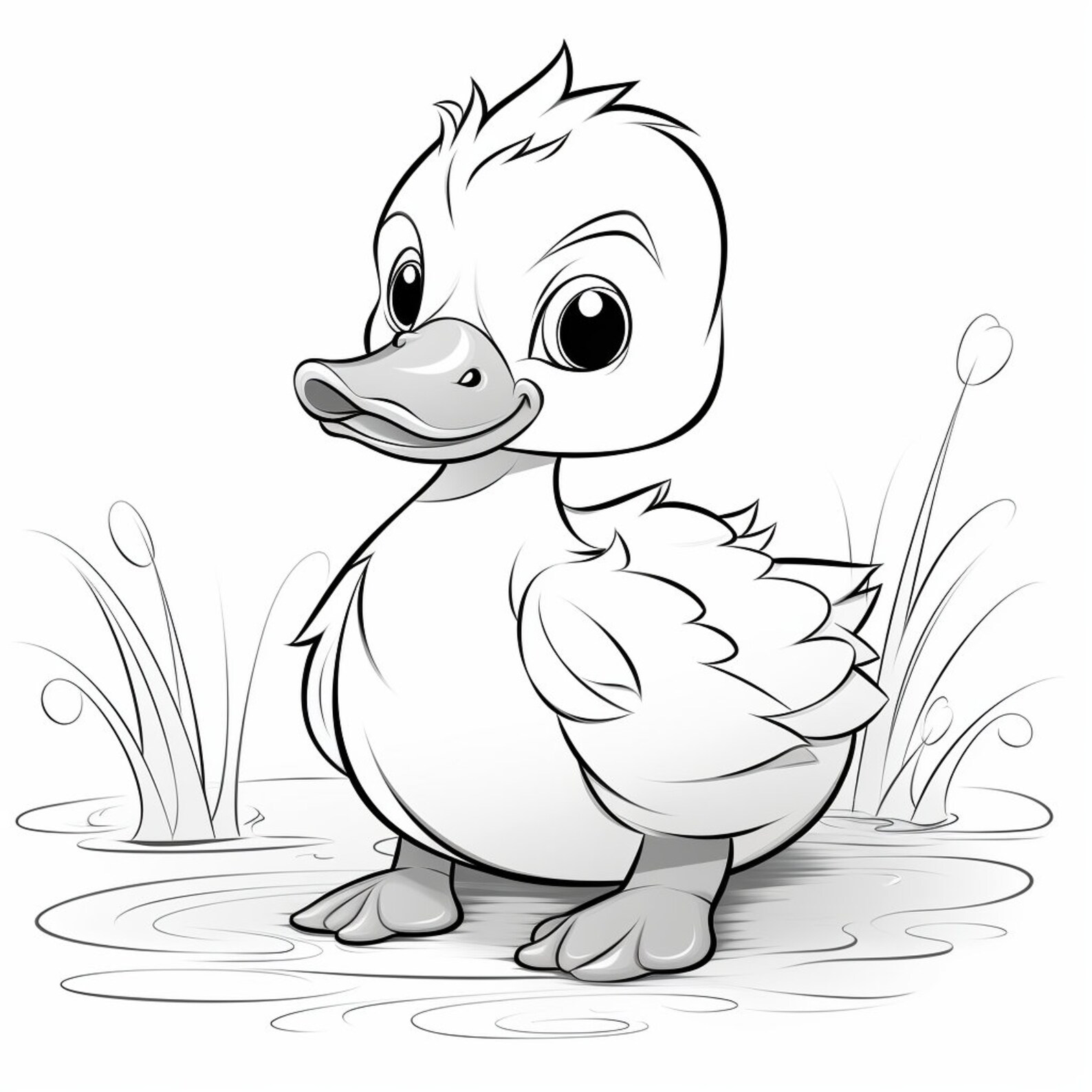20 Baby Duck / Duckling Coloring Pages for Kids - Etsy