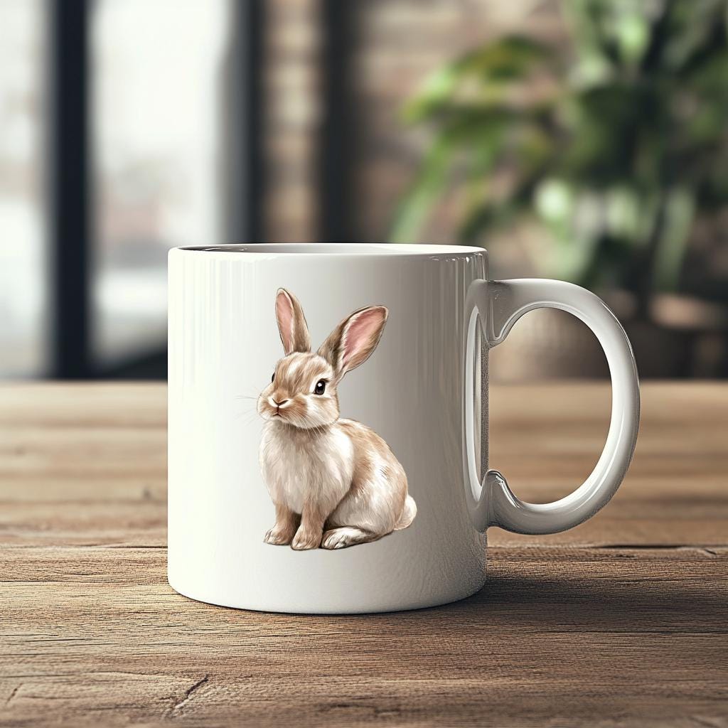 Bunny Clipart - Rabbit Clipart - PNG Format, Commercial Use Approved - Etsy