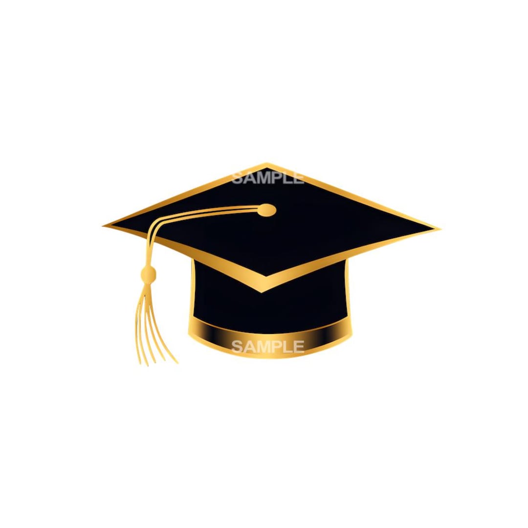 Graduation Hat Clipart | Graduation Cap PNG - Digital Download for ...