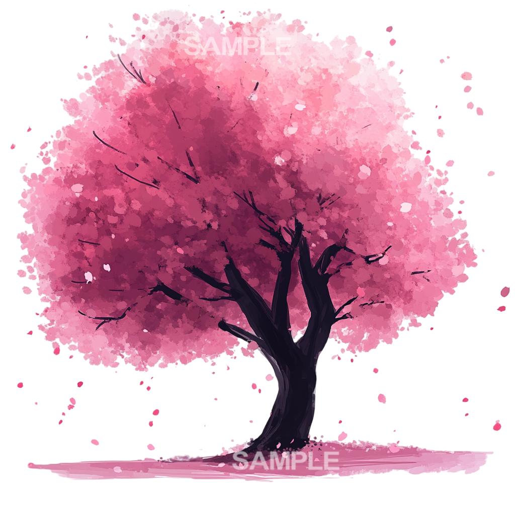 Cherry Blossom Tree Clipart - PNG - Etsy