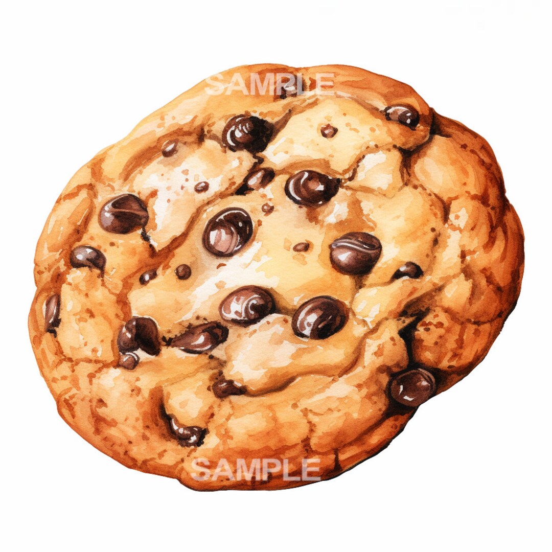 Watercolor Cookie Clipart PNG Format, Commercial Use Approved - Etsy