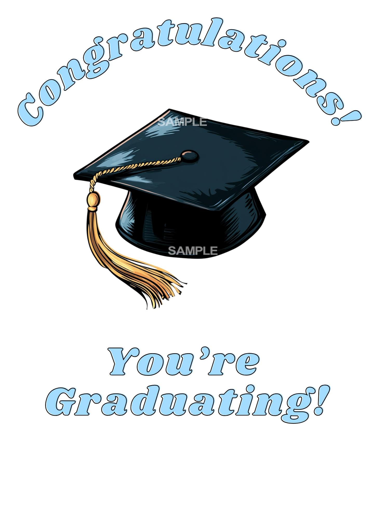 Graduation Hat Clipart | Graduation Cap PNG - Digital Download for ...