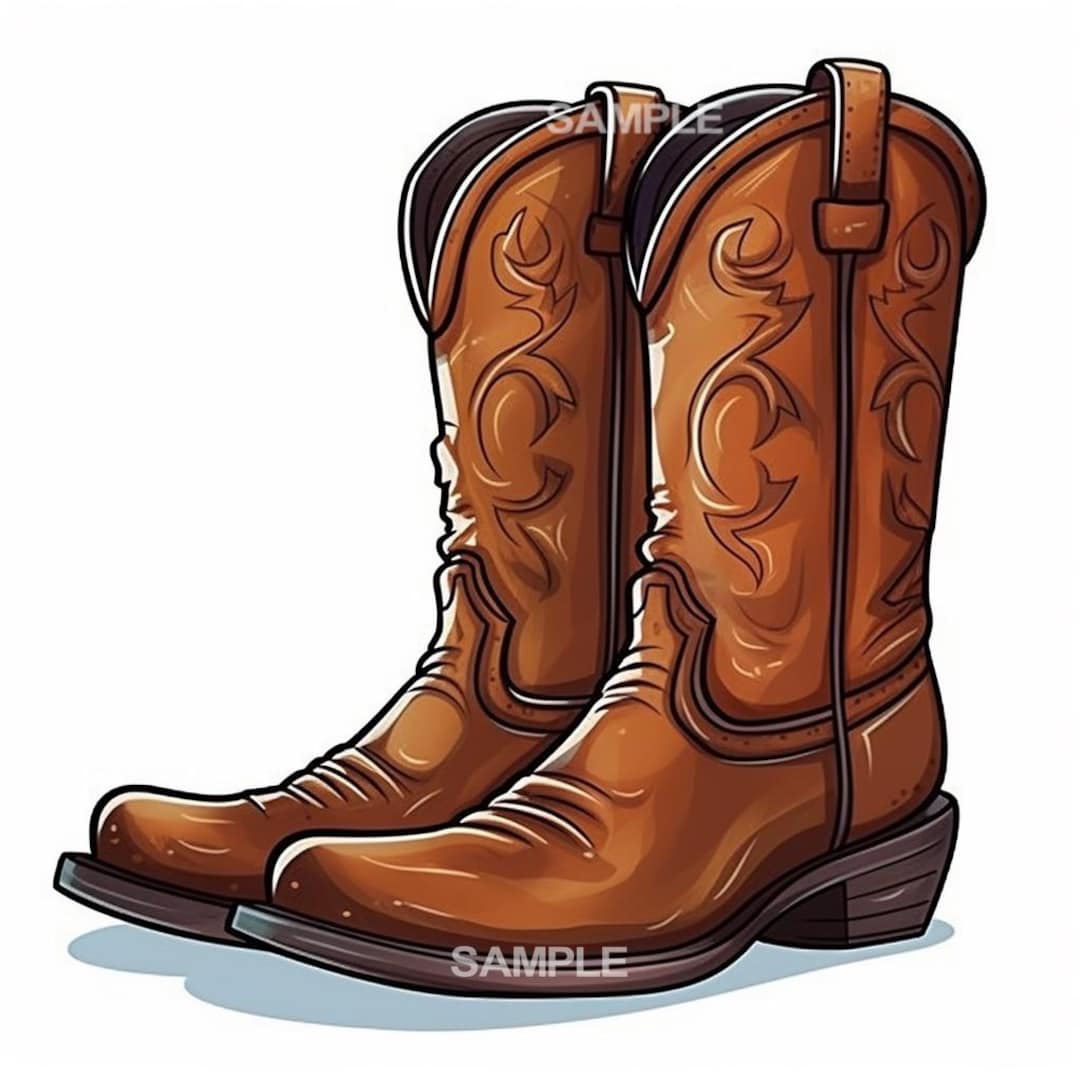 Cowboy Boots Clipart | Western Graphic (digital Download) - Etsy