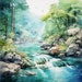 20 Water Color River Illustrations - Etsy
