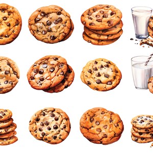 50 Watercolor Cookie Clipart Bundle - PNG Format - Etsy