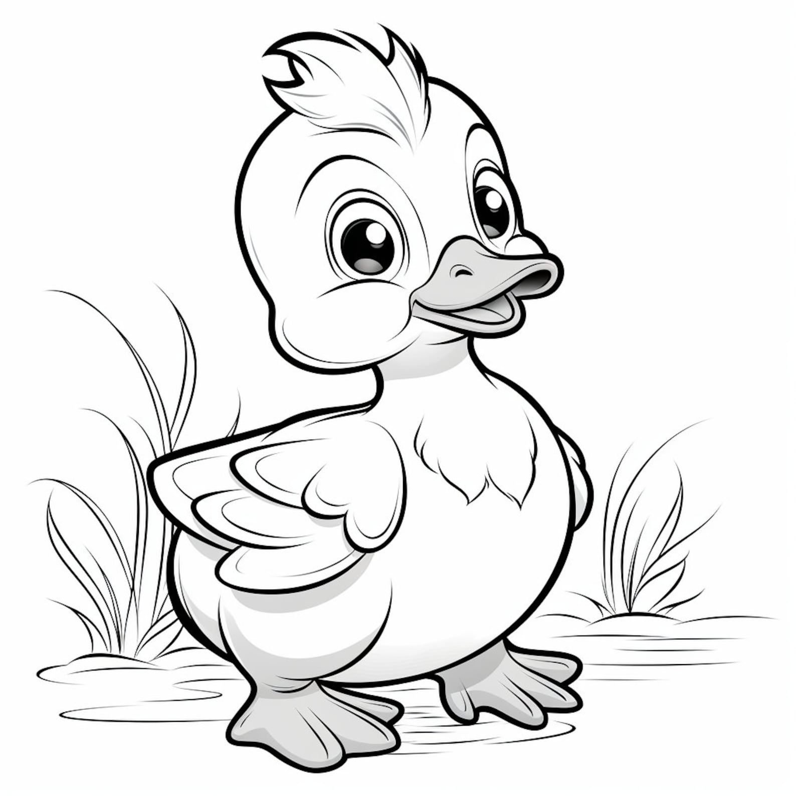 20 Baby Duck / Duckling Coloring Pages for Kids - Etsy