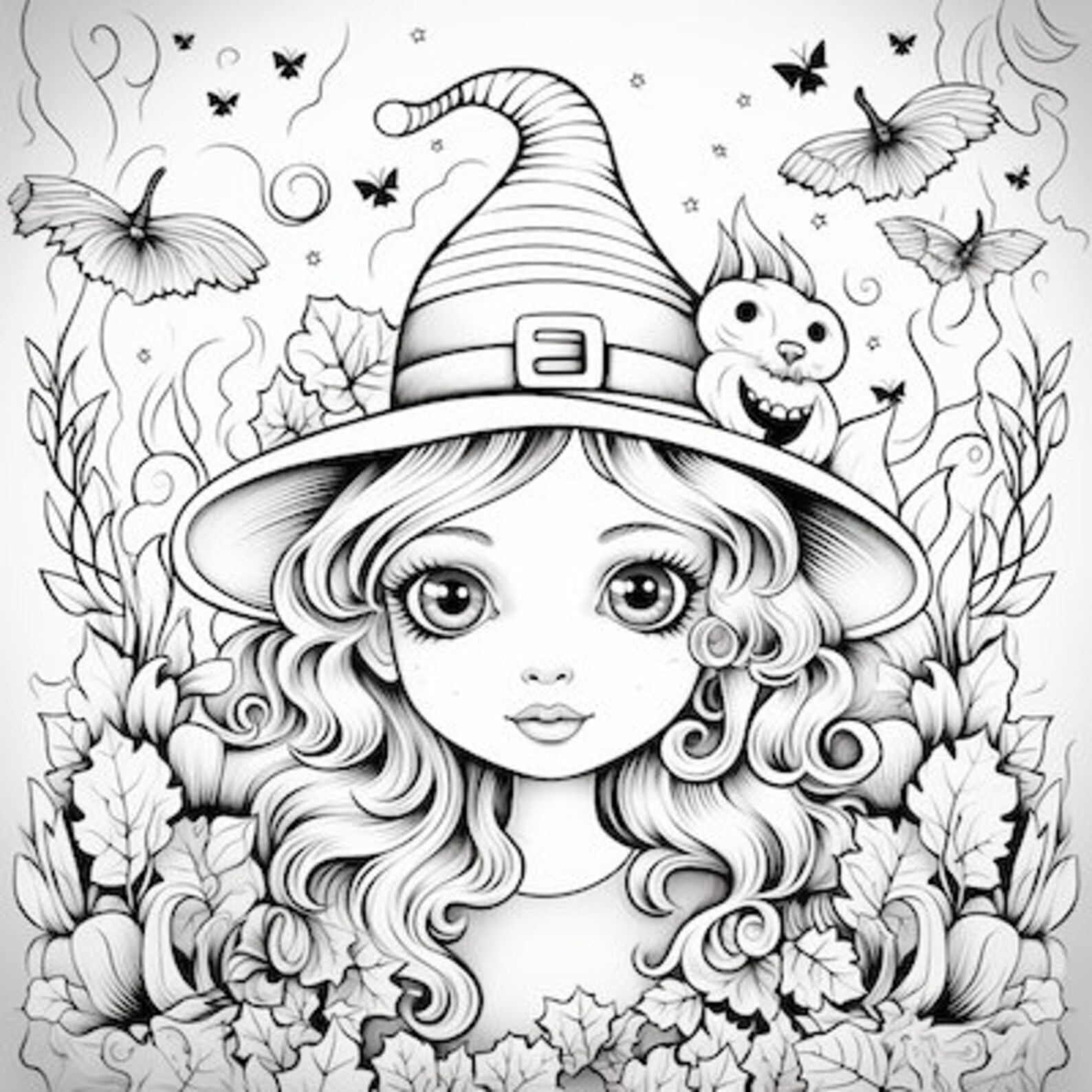 10 Halloween Coloring Pages Advanced Level. - Etsy