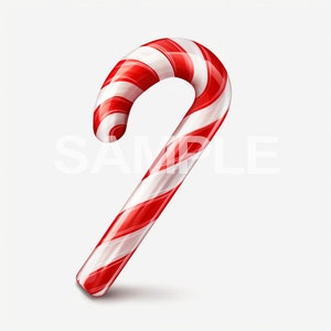 Candy Cane Clipart PNG Format - Etsy
