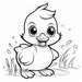 20 Baby Duck / Duckling Coloring Pages for Kids - Etsy